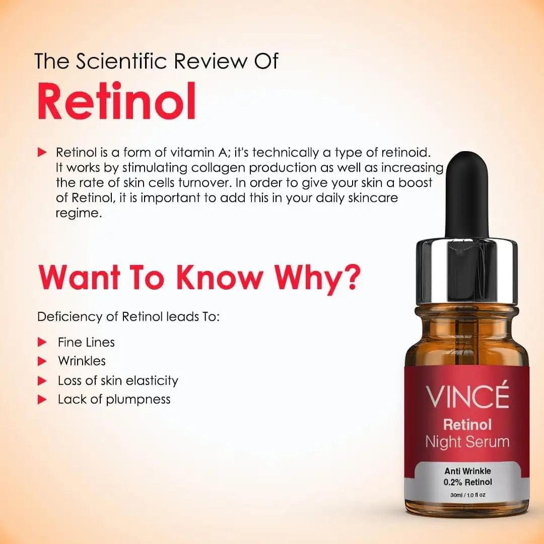 Retinol Night Serum 30ml | Retinol Serum | Vince UAE – Vince Beauty