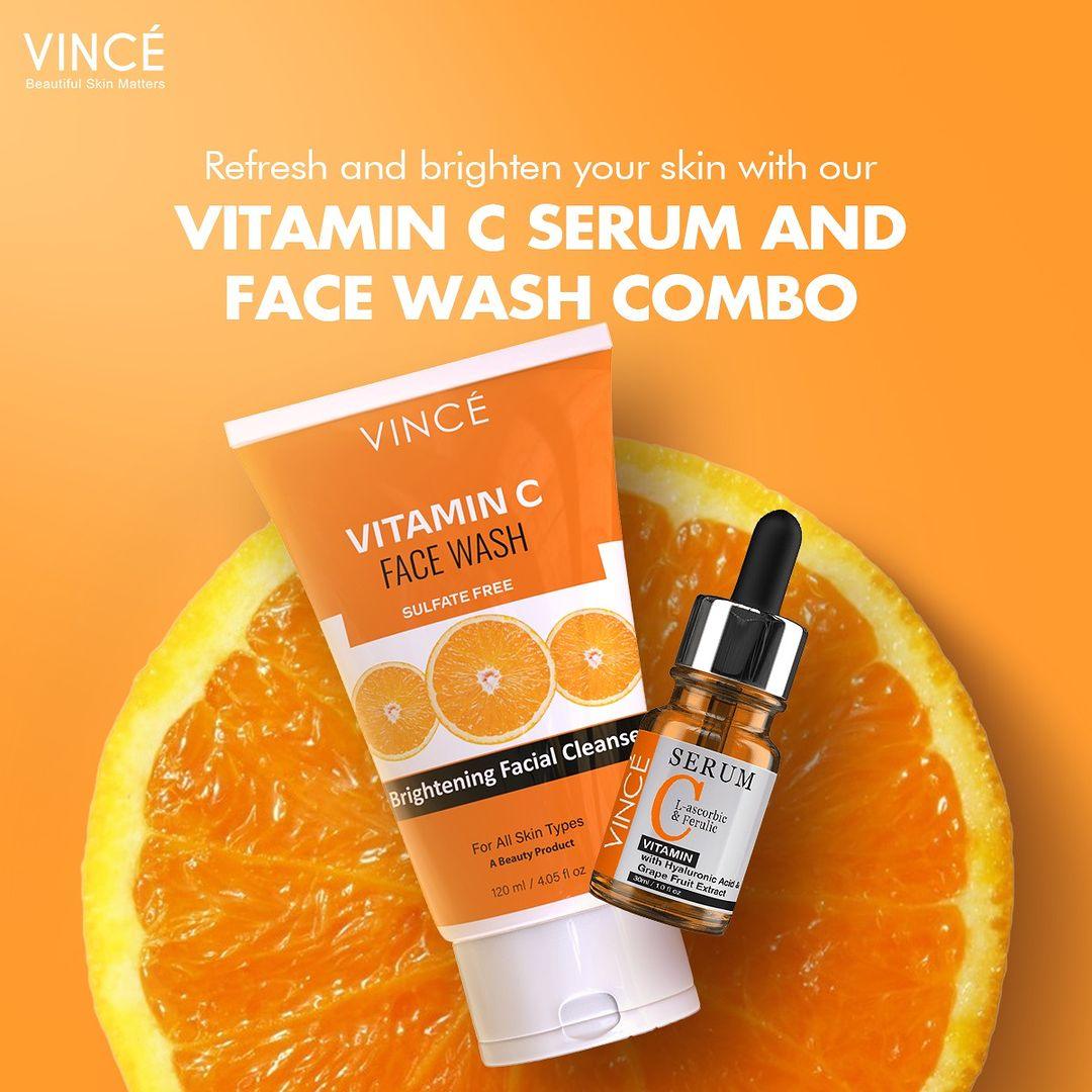 Vince Vitamin C Combo: Brighten, Cleanse, and Restore Skin | Vince UAE ...