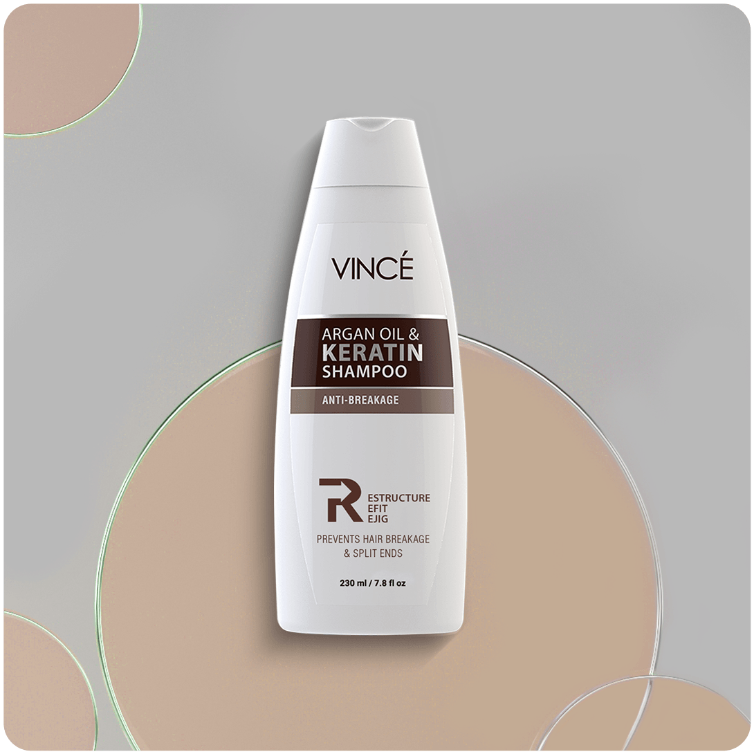 Argan Oil & Keratin Shampoo 230ml - Anti Breakage Shampoo UAE | VINCE ...